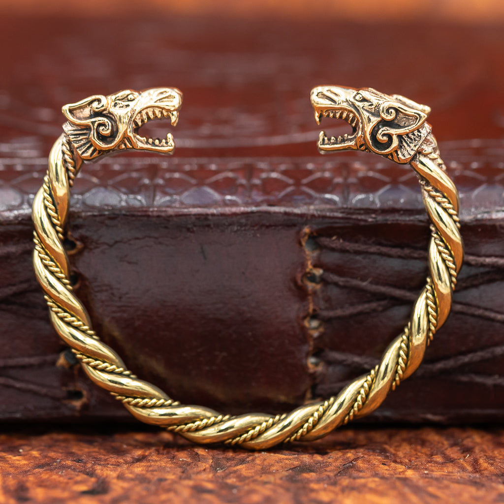 Bronze Fenrir Arm Ring – Skullvikings
