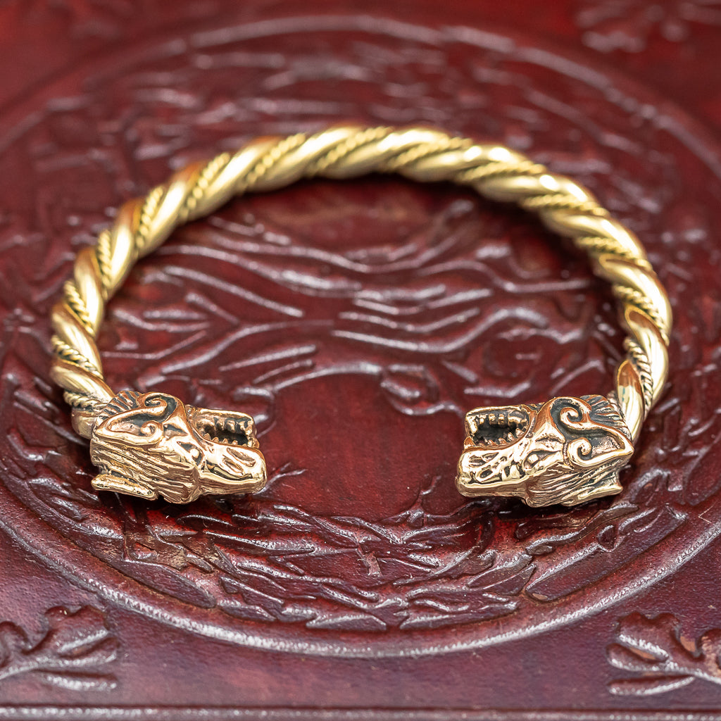 Bronze Fenrir Arm Ring – Skullvikings