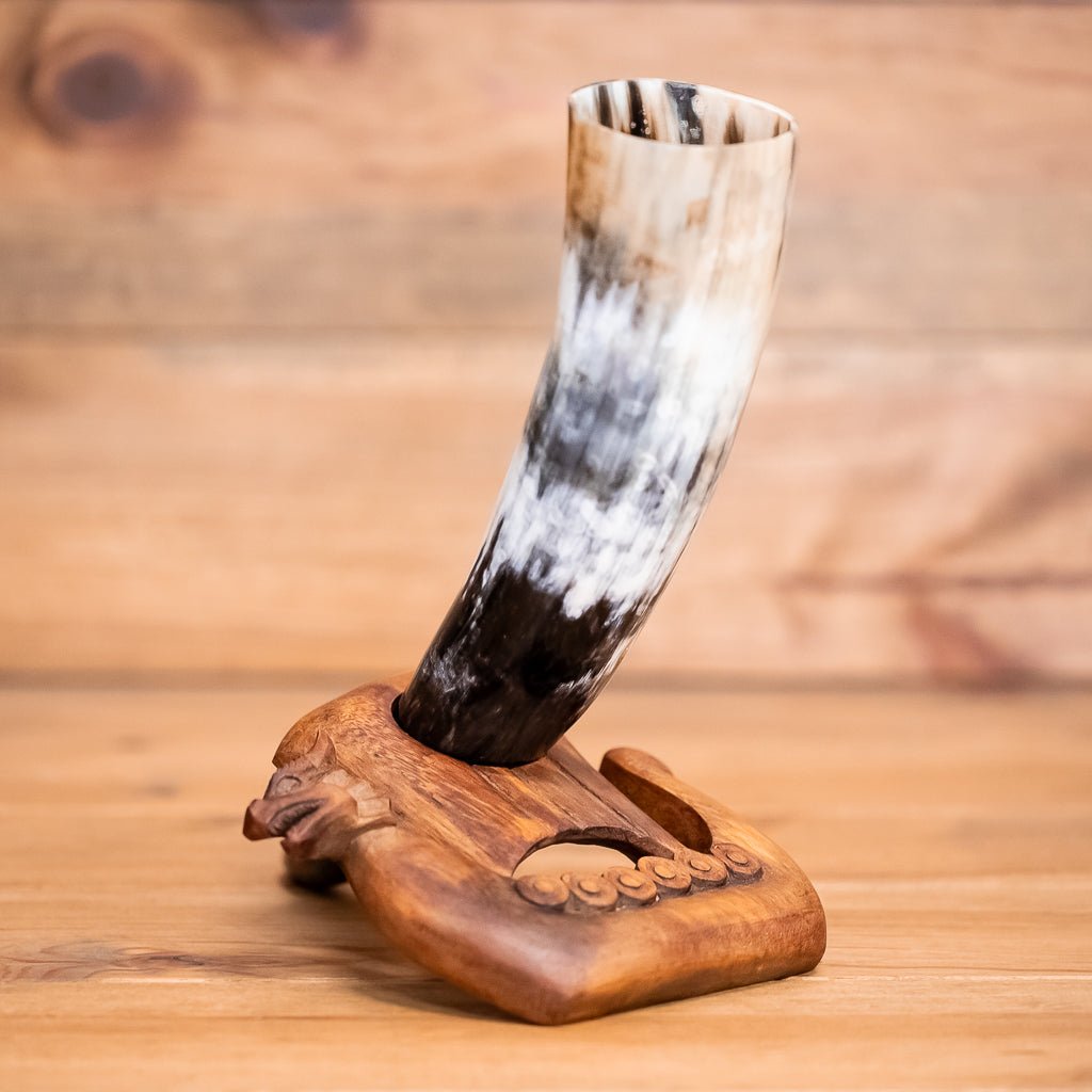 Hand Carved Horn Stand – Skullvikings