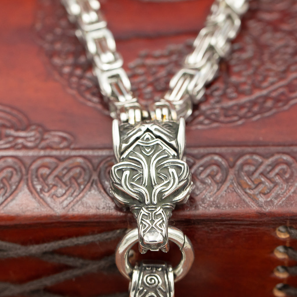 Fenrir and Thor's Hammer Box Chain – Skullvikings