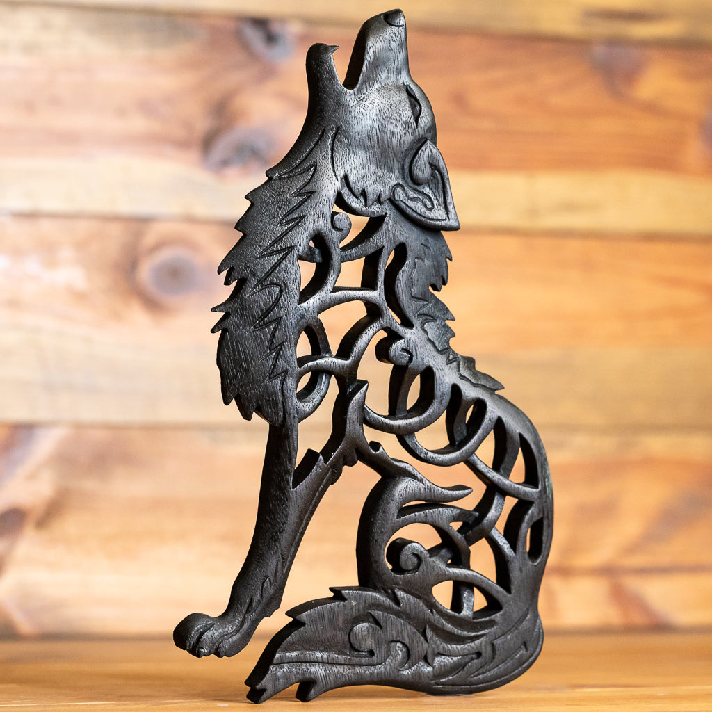 Black Fenrir Wall Hanging – Skullvikings