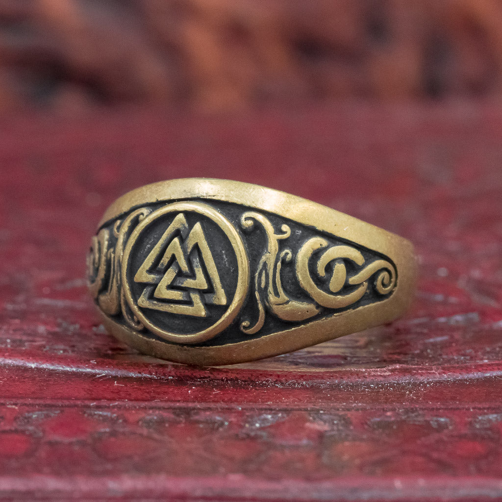 Skull Vikings - Valknut Jelling Dragons Ring – Skullvikings