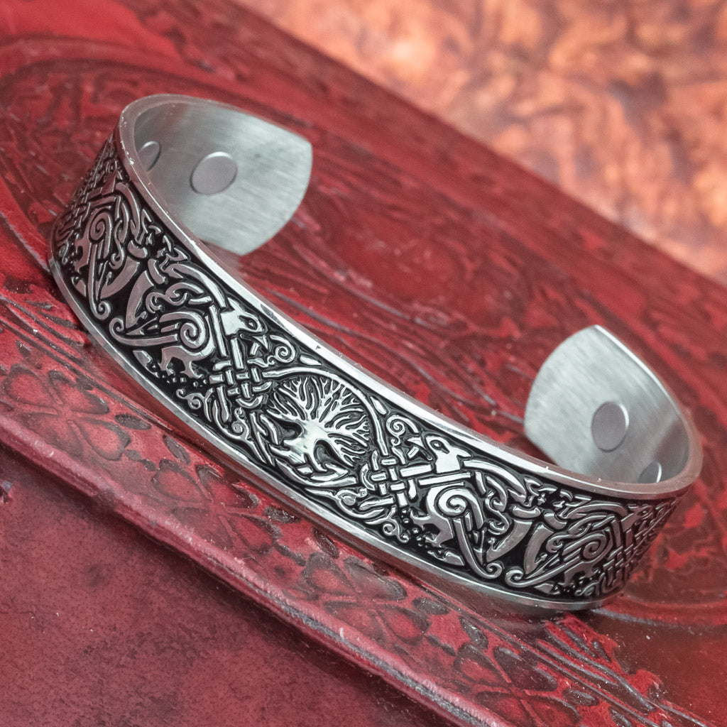 Ravens and Tree of Life Bangle – Skullvikings