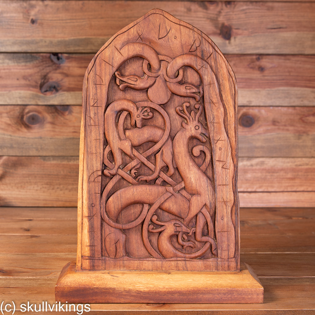 Rune Stone from Hand Carved Wood – Skullvikings
