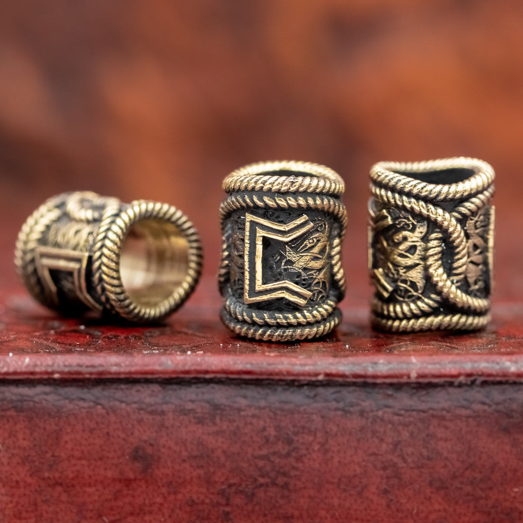 Skull Vikings - Perthro Rune Hair and Beard Bead – Skullvikings