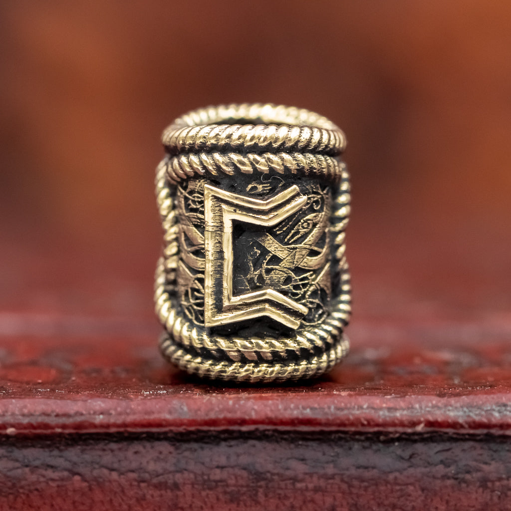 Skull Vikings - Perthro Rune Hair and Beard Bead – Skullvikings