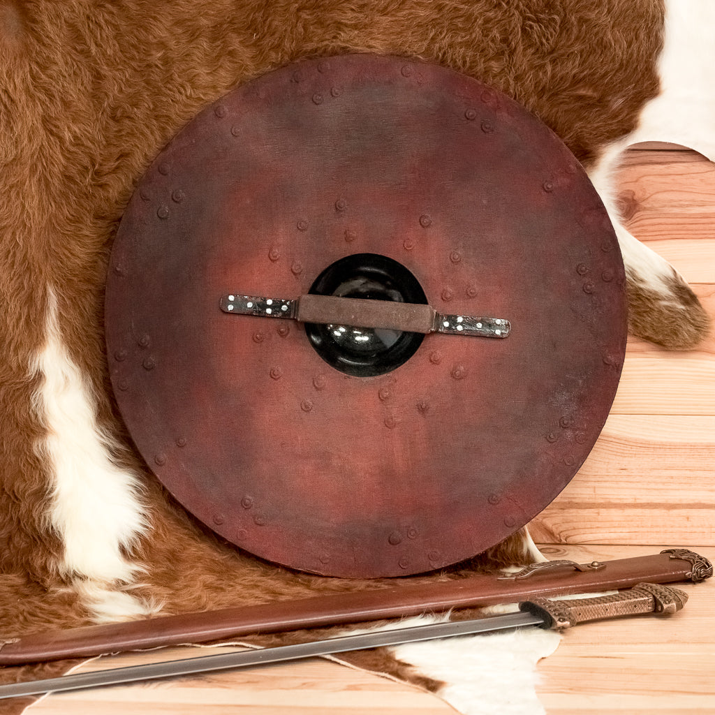 Round Shield with Steel Fittings – Skullvikings