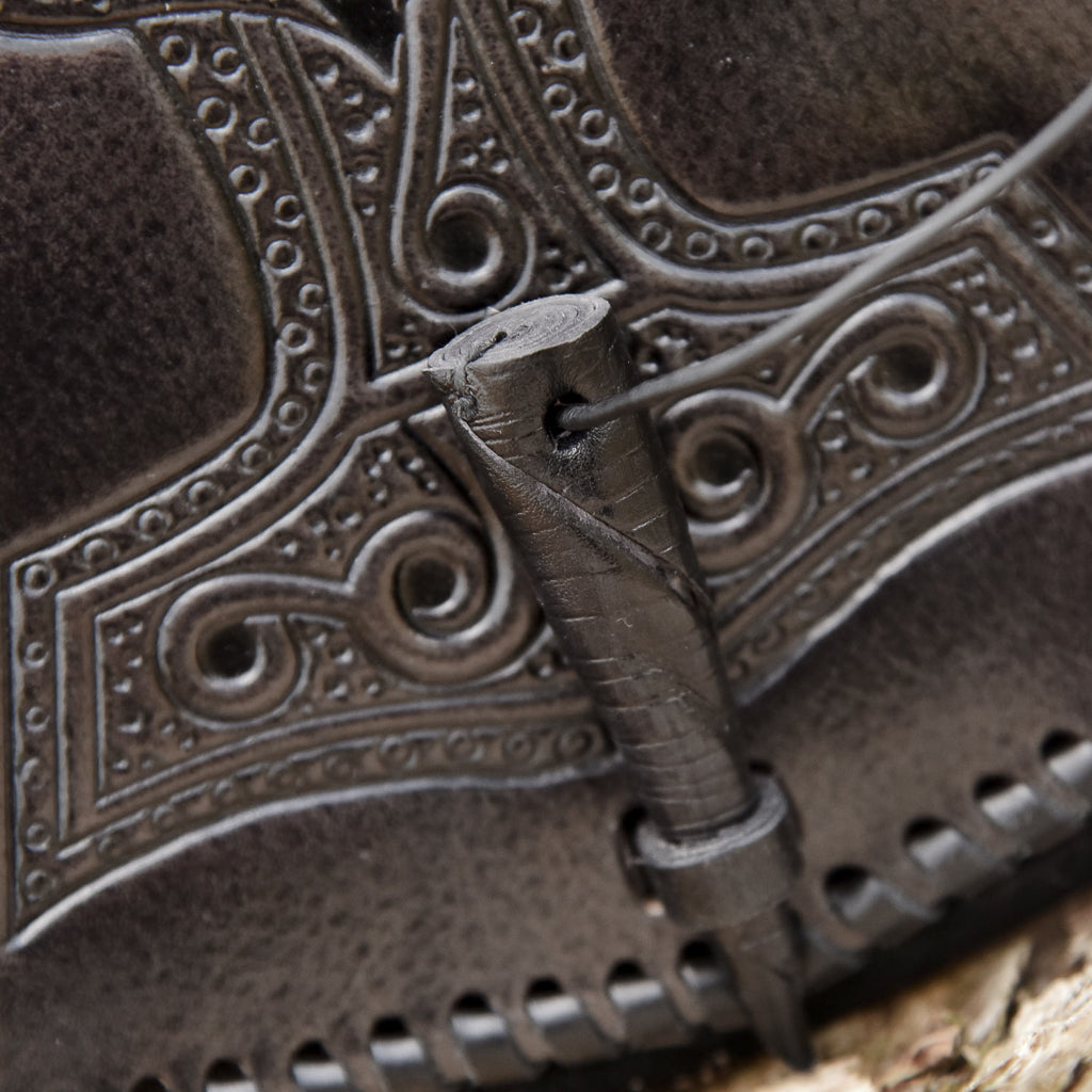 Thor's Hammer Black Leather Pouch – Skullvikings